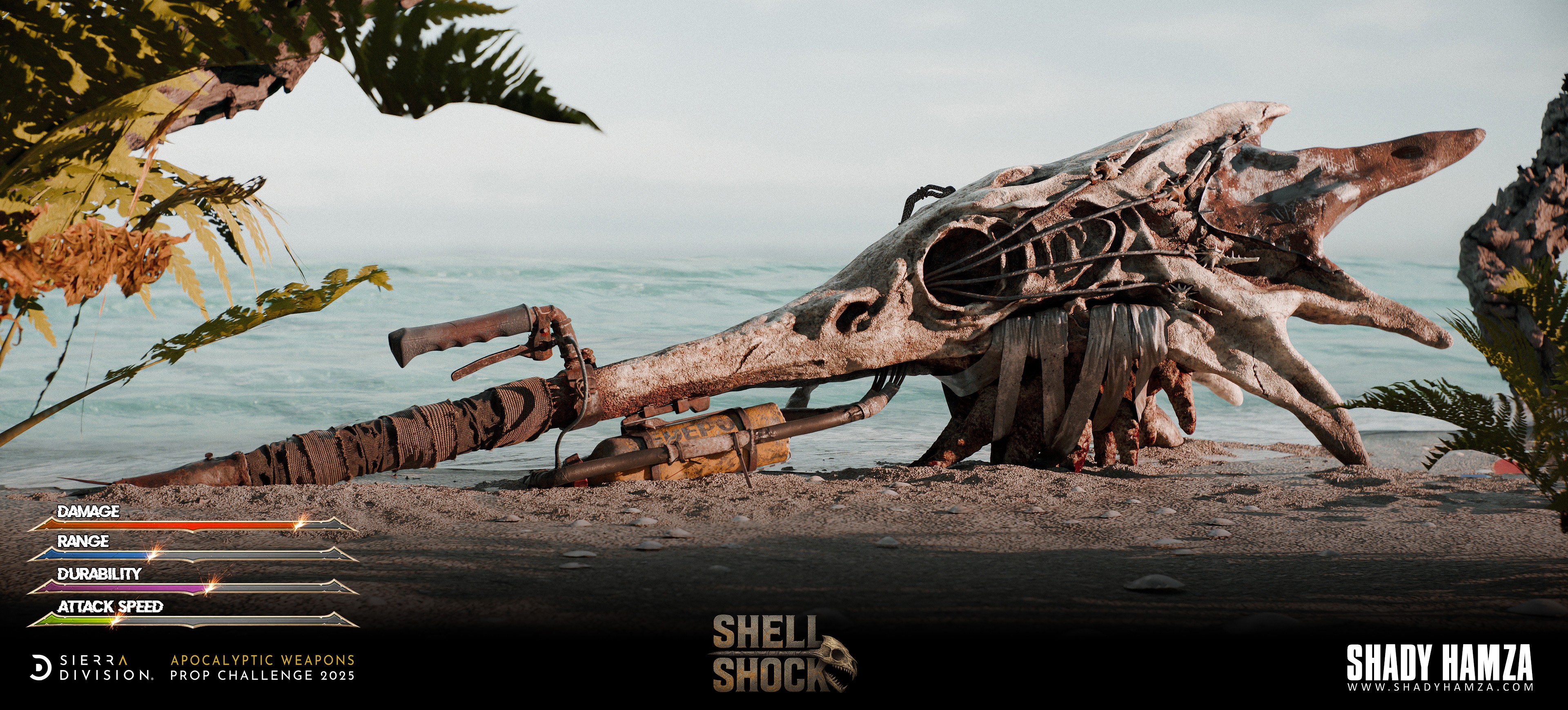 1ST PLACE - Apocalyptic Weapons: ShellShock - Shady Hamza - 3D Art ...